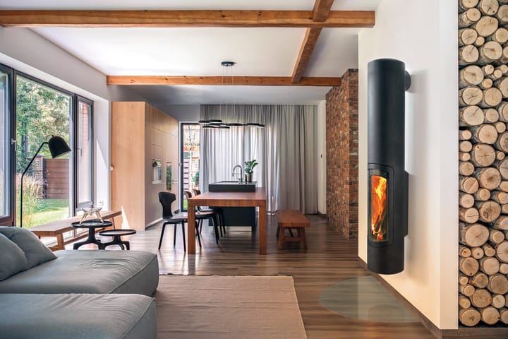 A Minimal Fireplace with Maximum Output