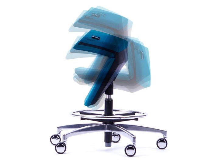 A swivel chair with standing aid function