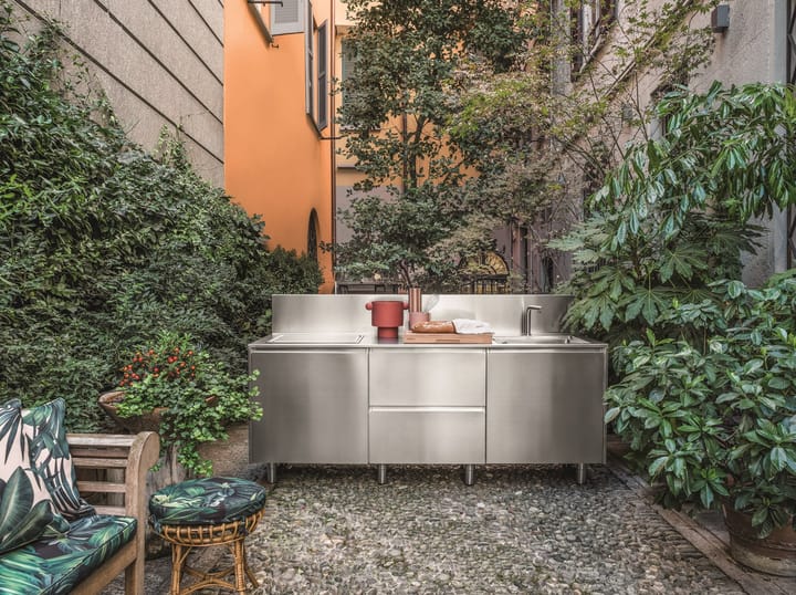 An open-air kitchen