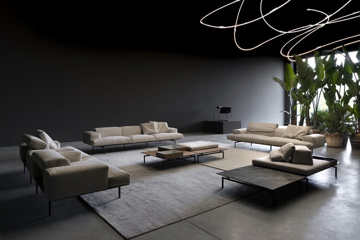 A New Living Divani Set Up Dedicated to Indoor and Outdoor Collections