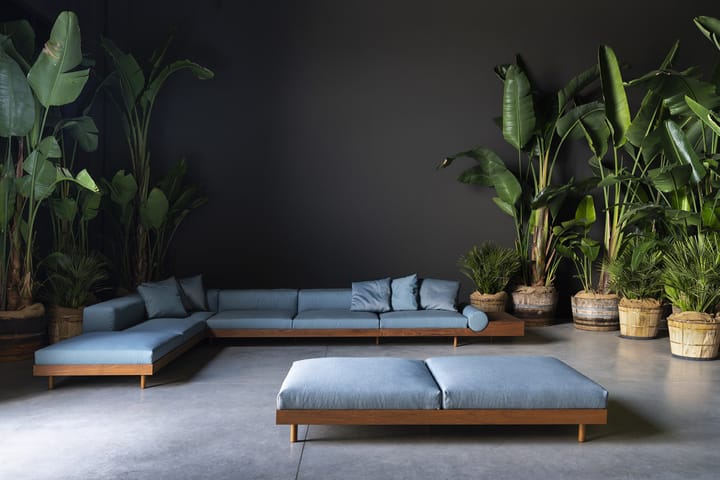 A New Living Divani Set Up Dedicated to Indoor and Outdoor Collections