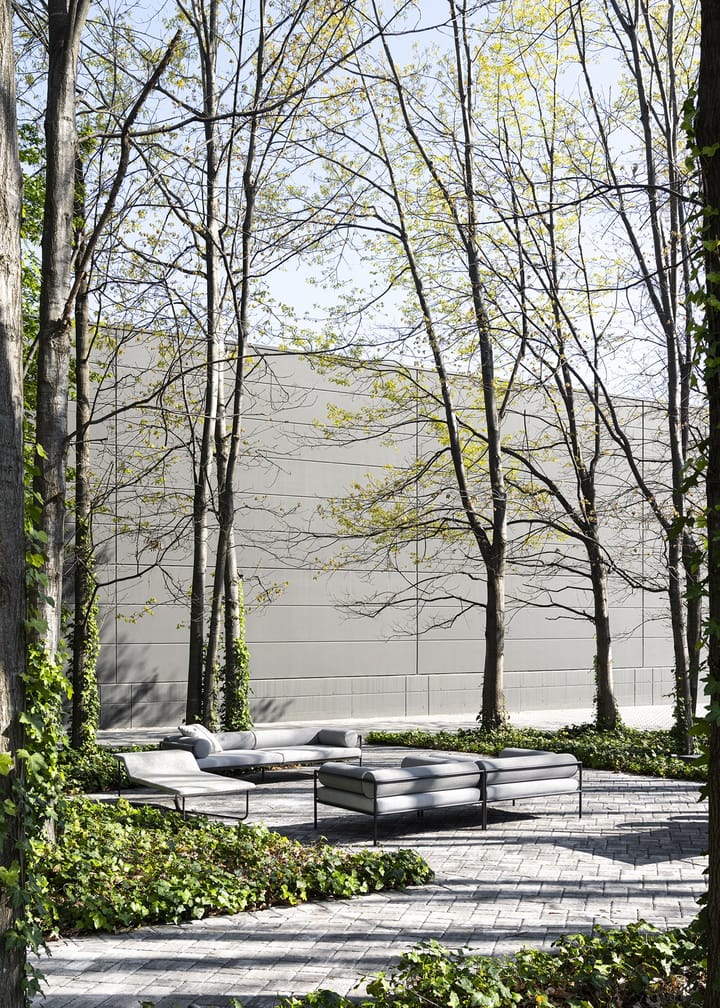 A New Living Divani Set Up Dedicated to Indoor and Outdoor Collections