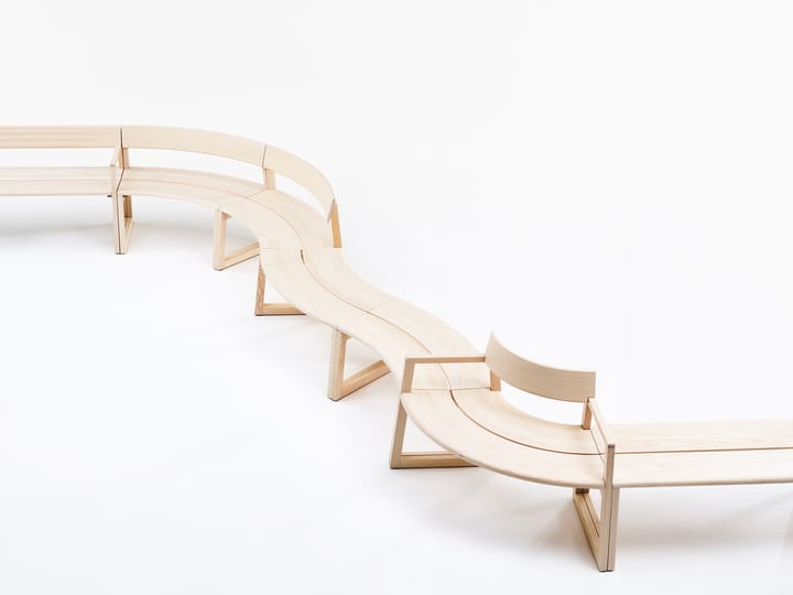 Organic Shapes in Woods: Meander Modular Seating System by Hannes ...