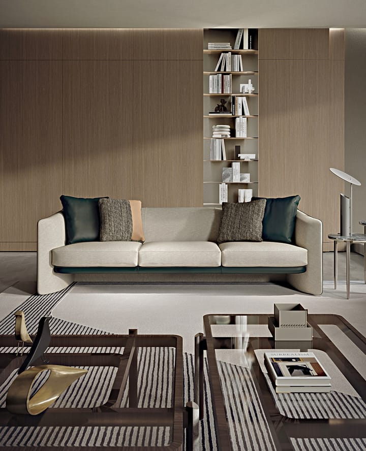 The Blossom Upholstered Furniture and Vision Coffee Tables by Turri