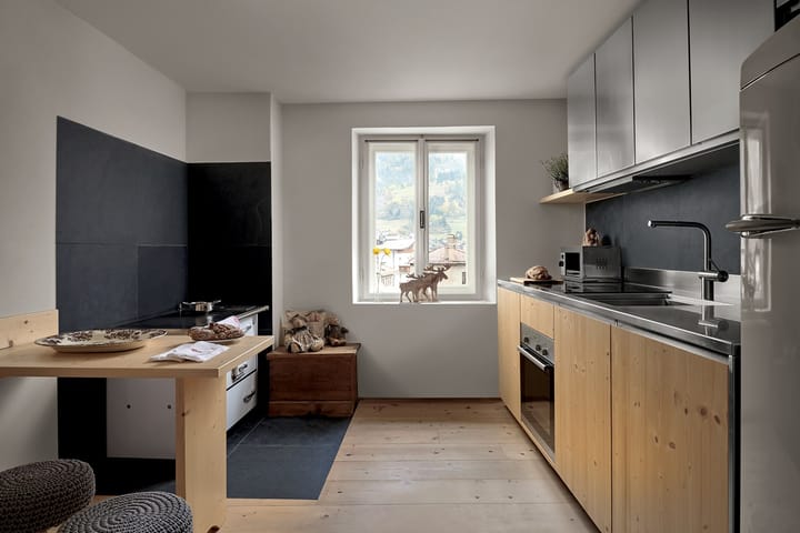 The Professional Kitchen Atelier by Abimis for a Mountain Hut in Moena