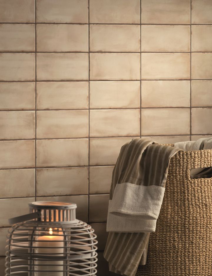 The May wall tile by Iris Ceramica is inspired by terracotta