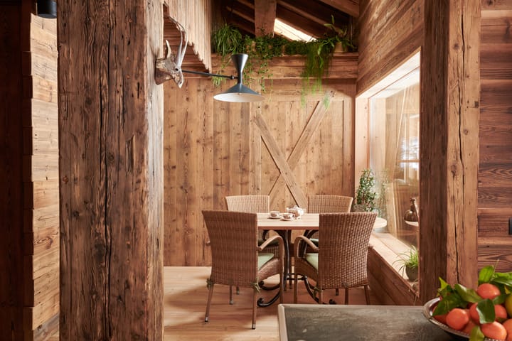 Abimis stainless steel kitchen for a home in the Dolomites