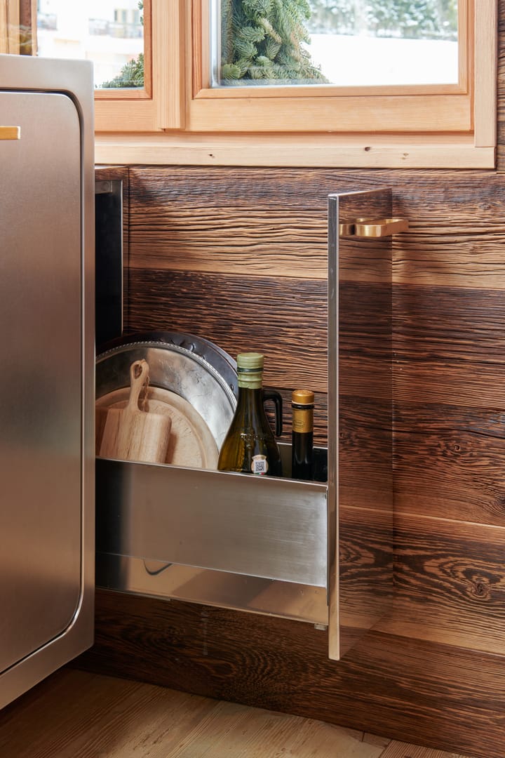 Abimis stainless steel kitchen for a home in the Dolomites