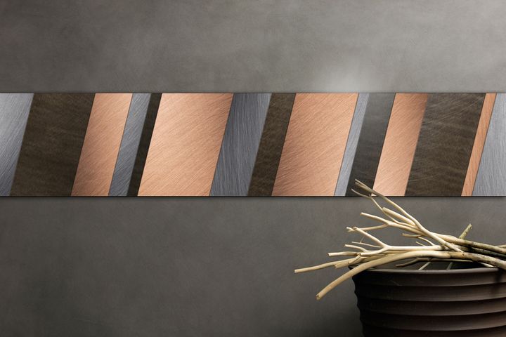 I rivestimenti Planium in ottone e acciaio ossidato