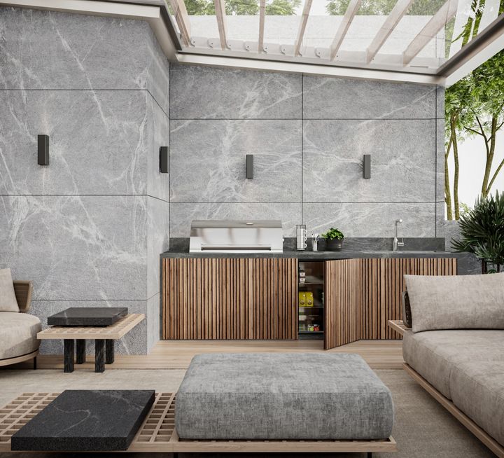 Antolini natural stone coverings for outdoor