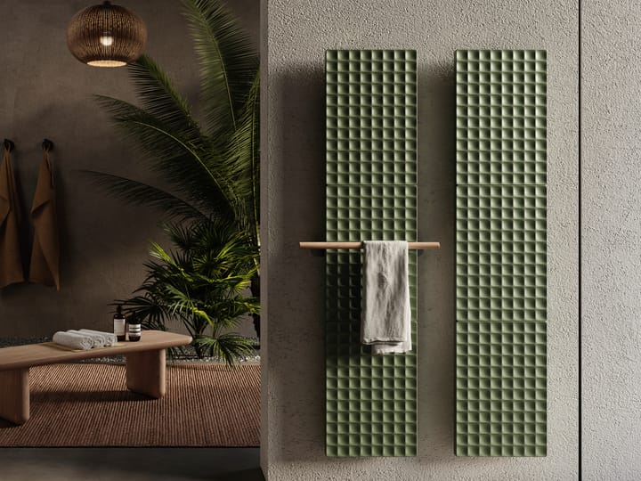 The electric version of the Waffle radiator by Piero Lissoni for Antrax IT