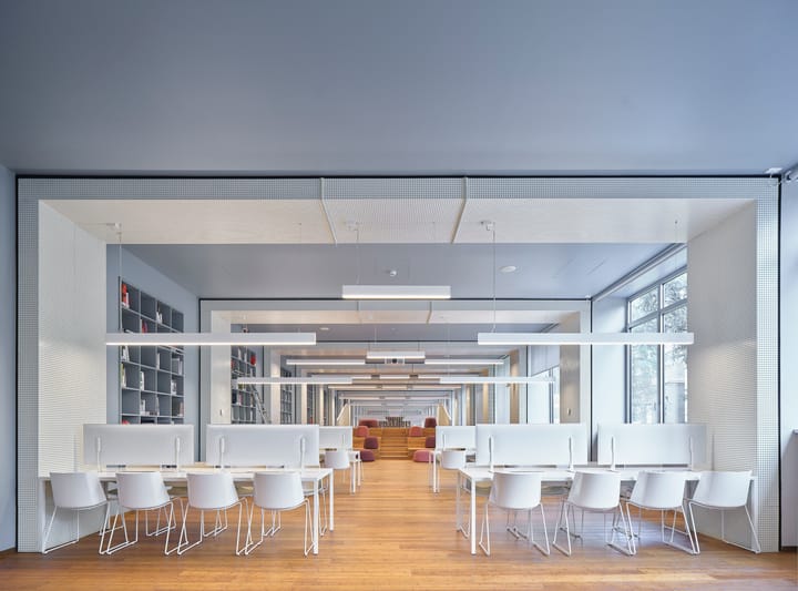 MDF Italia tables and chairs for the Library of the Politecnico di Torino
