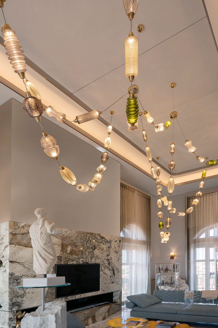 ITALAMP eclectic lamps for a new private residence by Studio Marco Piva