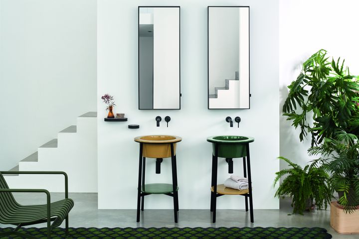 Lavabi e sanitari colorati: il bagno Ceramica Cielo