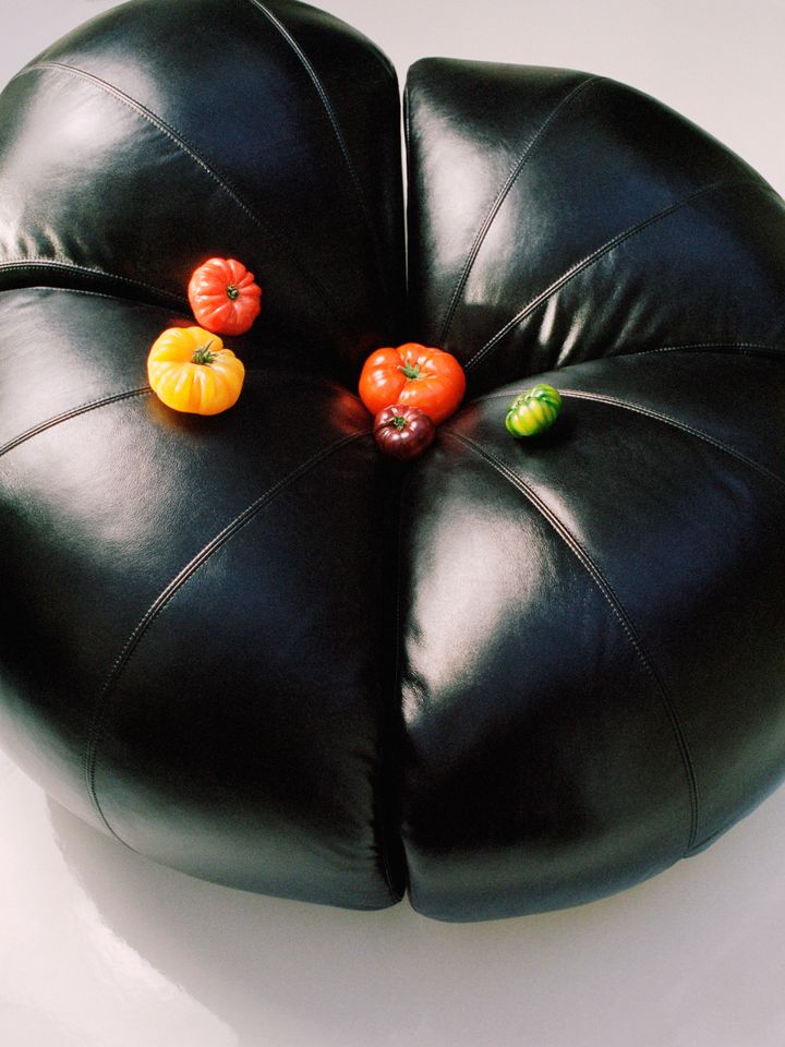 The Tomato armchair, reissued by Poltronova and Chloé