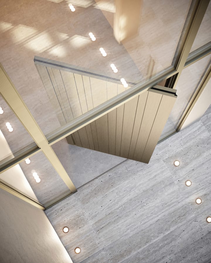 Skydoors, the new line of aluminum cladding for Oikos entrance doors