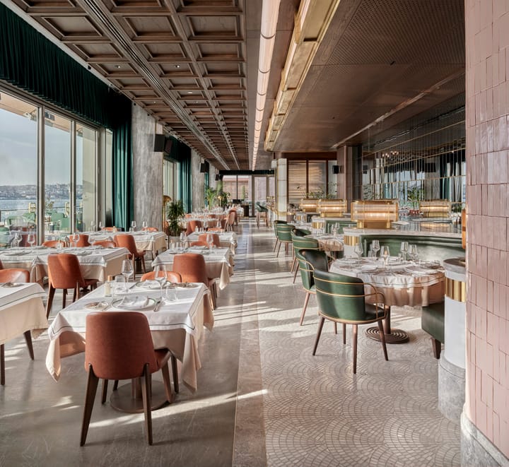 Parla furniture at Galataport in the heart of Istanbul