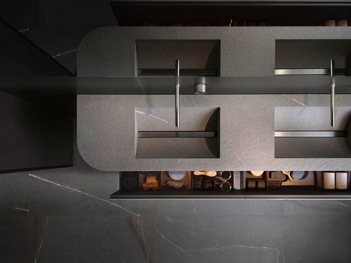 Florim ceramics and Falper design: the Elitique bathroom system