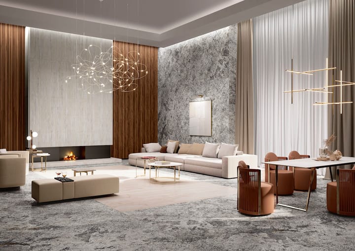 The finishes in three-dimensional ceramic Fiandre Architectural Surfaces