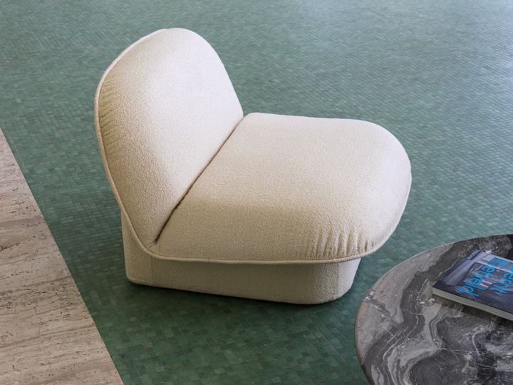 Clara, Frigerio lounge chair designed by Federica Biasi