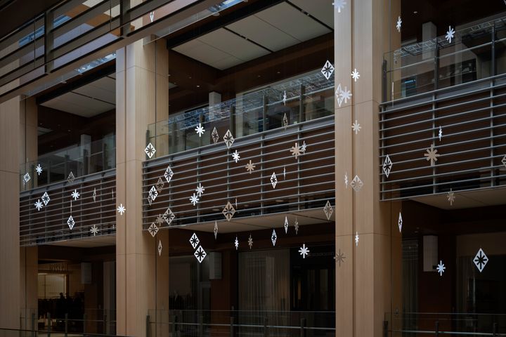Christmas tree by nendo for Tokyo Midtown in Roppongi