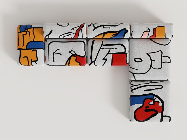 The new MARYEEFI modular sofas with interchangeable covers