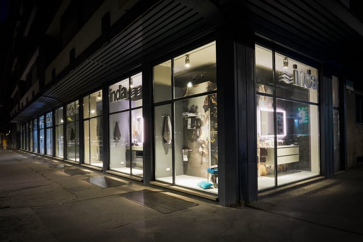 Inda Milano, il nuovo showroom dedicato all'arredo bagno Inda