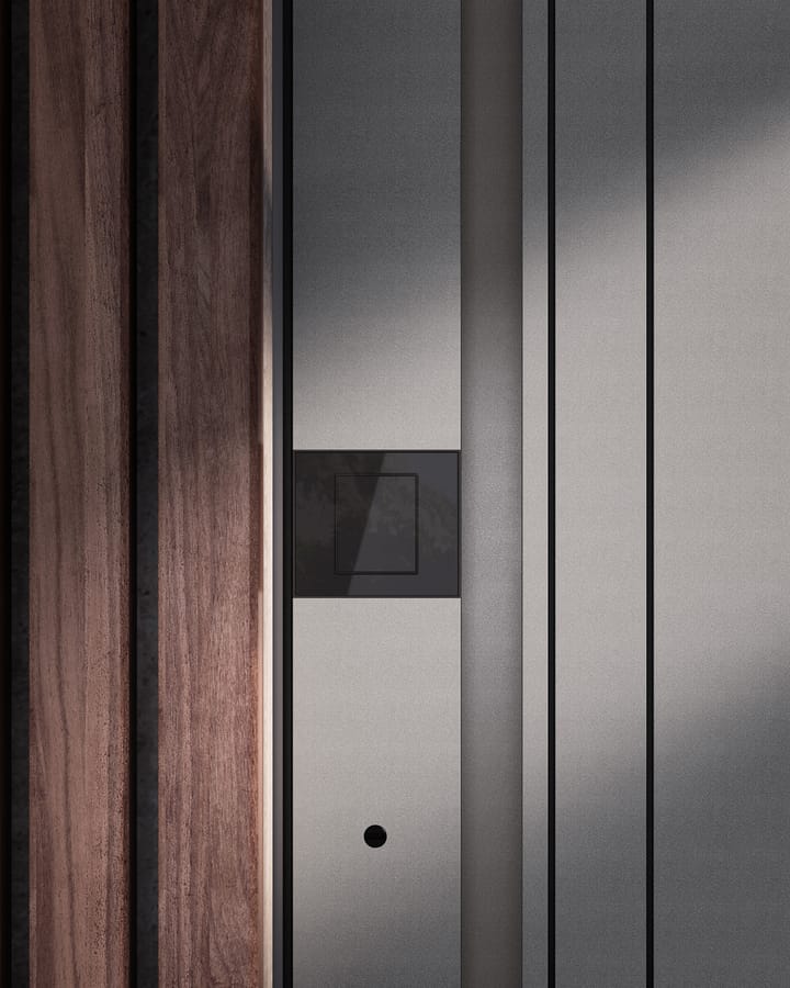 Skydoors, the new line of aluminum cladding for Oikos entrance doors