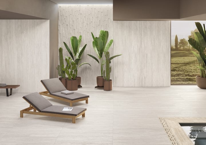 Ceramiche Keope stoneware covering inspired by Travertine
