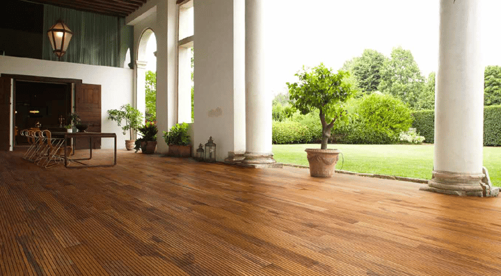 Listone Giordano Outdoor Parquet in Teak and Ash