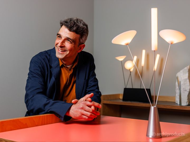 Luceplan table lamp designed by Umut Yamac at Euroluce 2025