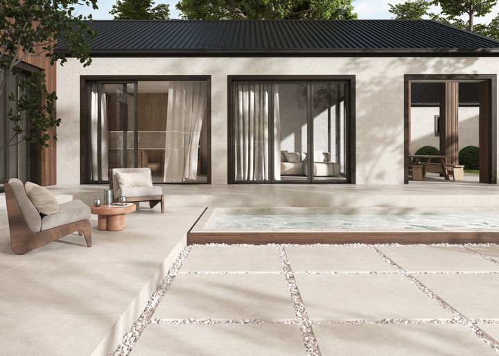 Limestone effect for the new Terratinta Ceramiche tile collection