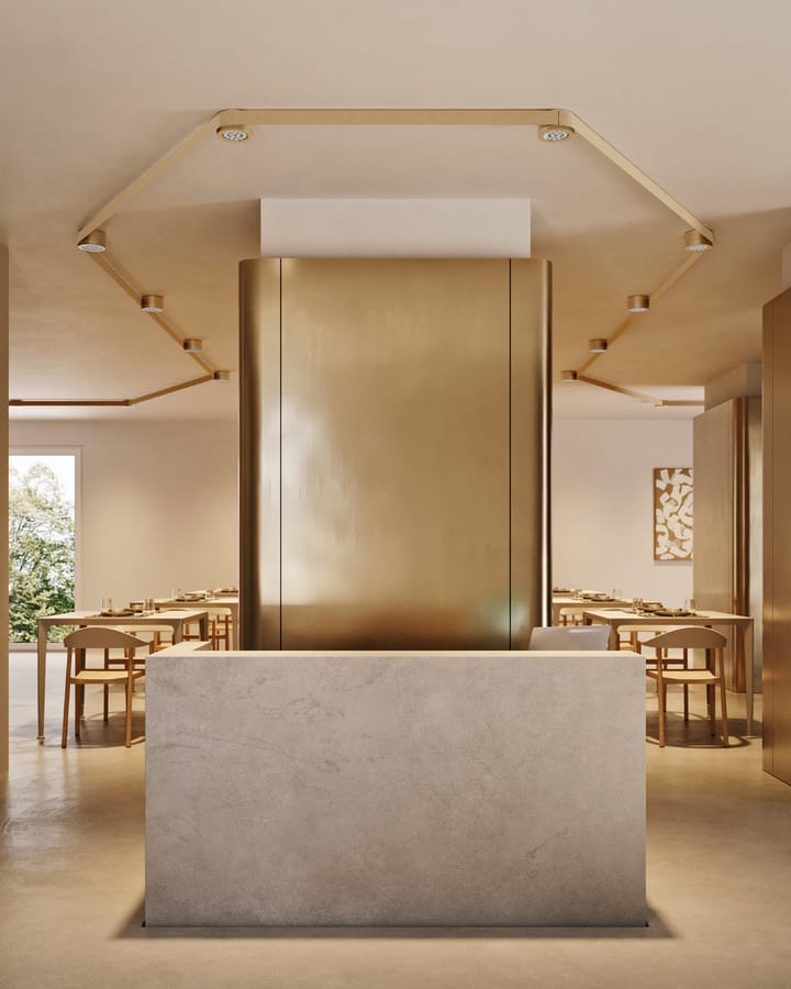 Das neue Lichtsystem MAP von Lodes mit dekorativer Stromschiene in Mailand