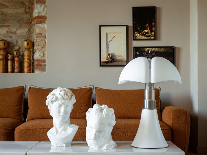 White matt finish for the Pipistrello lamp by Martinelli Luce
