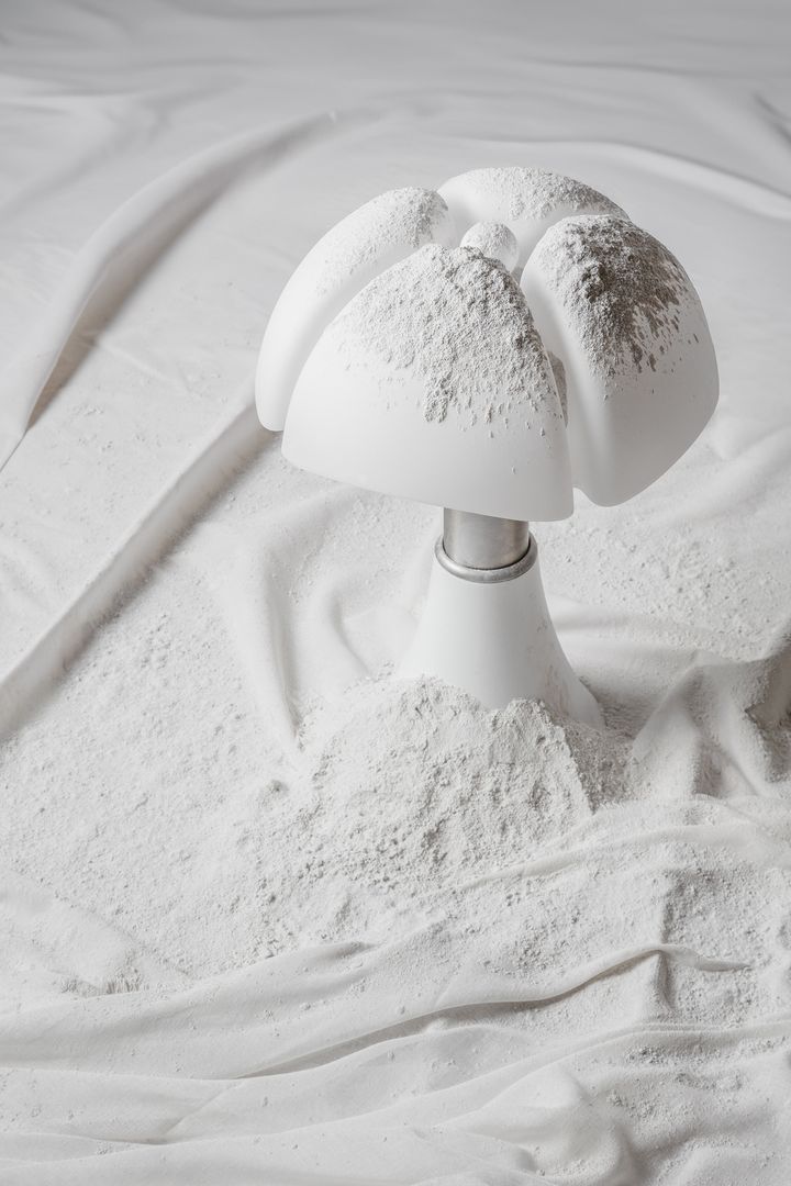 White matt finish for the Pipistrello lamp by Martinelli Luce