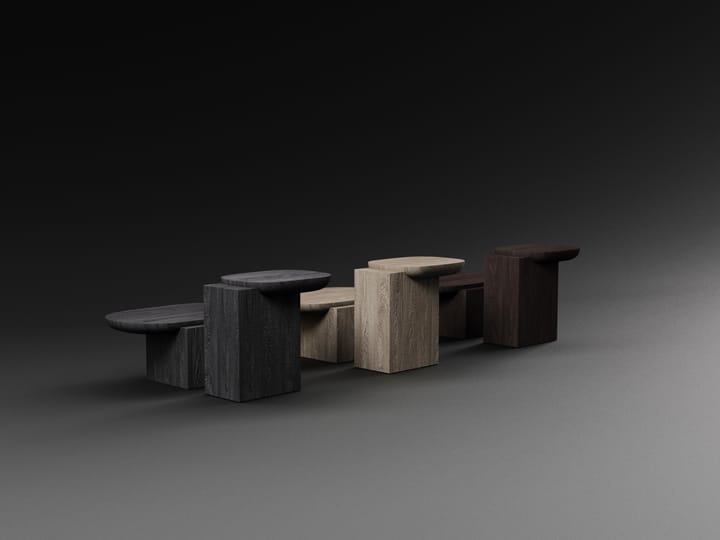 The new Milla&Milli wooden side tables by Alain Gilles