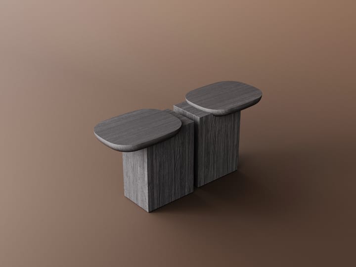 The new Milla&Milli wooden side tables by Alain Gilles