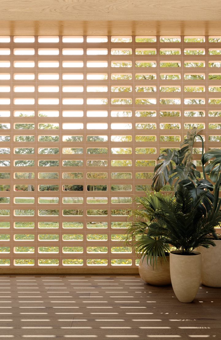 Arialuce, the collection of lattice tiles by Marca Corona