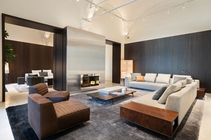 The new Minotti flagship store in Florence, in Piazza Strozzi