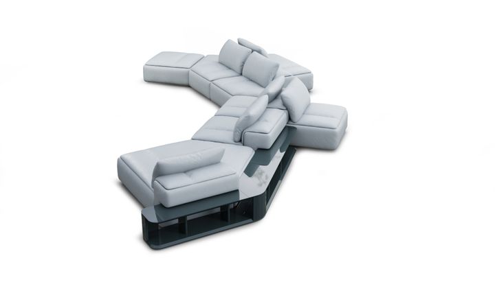 Natuzzi modular sofa designed by Andrea Steidl at Fuorisalone 2025