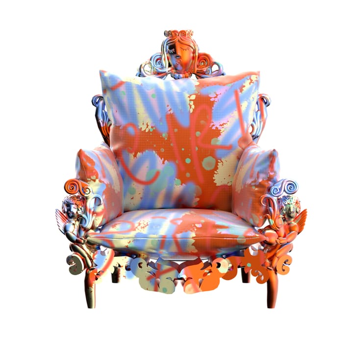 The AGATA armchair by Orografie designed by Antonio Aricò