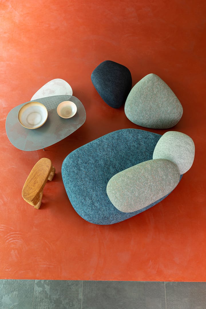 The new Pebble Rubble sofa system by Moroso designed by Front Design