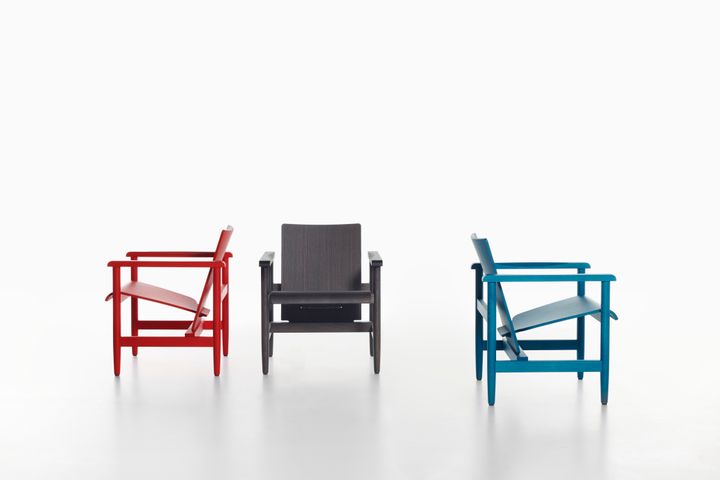 Plank chairs designed by Konstantin Grcic at the Salone del Mobile 2025