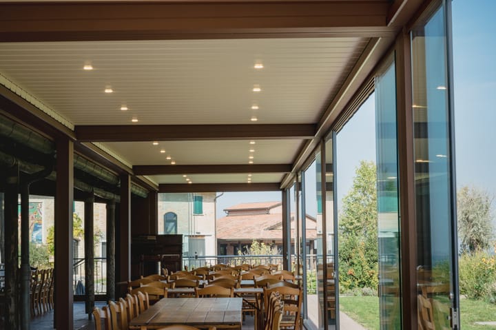 Pratic pergolas for Fattoria Zivieri in Sasso Marconi