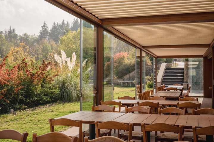 Pratic pergolas for Fattoria Zivieri in Sasso Marconi