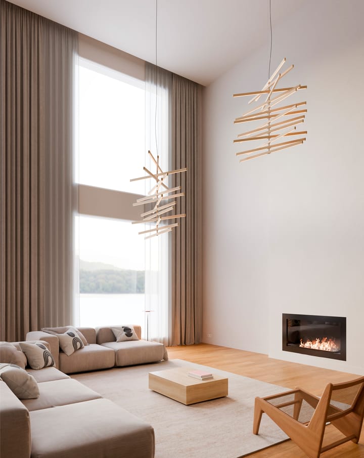 Wood finishes for the Rhythm lamp by Vibia