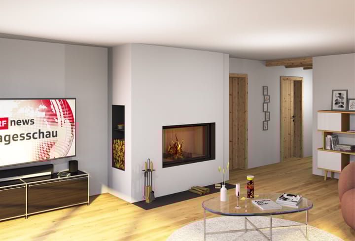 Violino Giant, the RUEGG inset fireplace