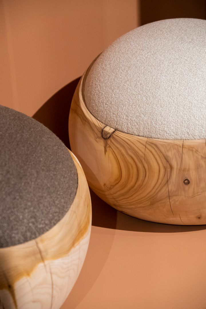 The new Riva 1920 stool in collaboration with Iginio Massari