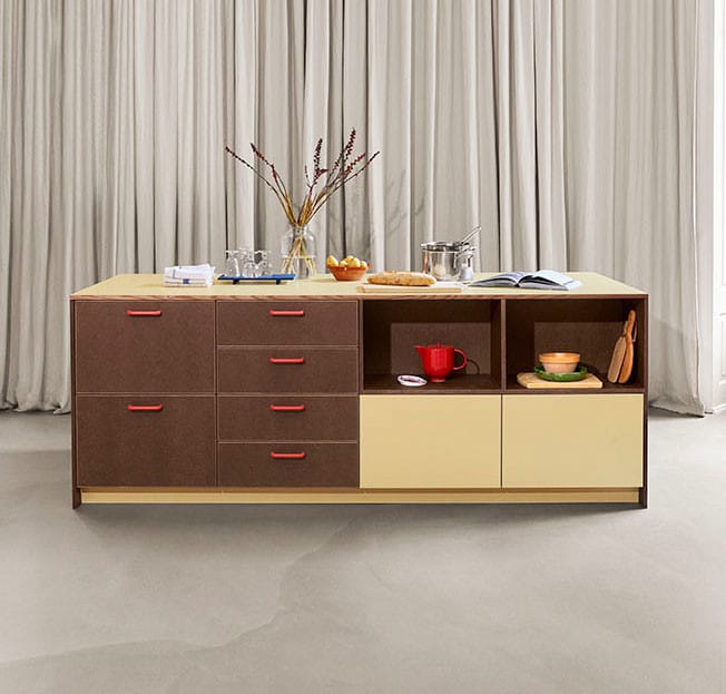 The design handles by d line for the kitchens of the young brand &Shufl