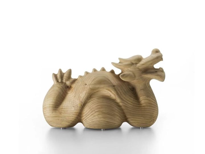 Tatsu, the wooden dragon designed by Setsu & Shinobu Ito for Riva 1920